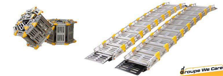 Double aluminum ramp - Roll A Ramp ♿ 1-866-416-1024