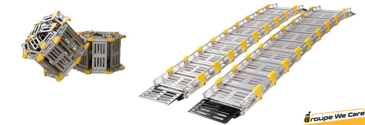 Double aluminum ramp - Roll A Ramp ♿ 1-866-416-1024