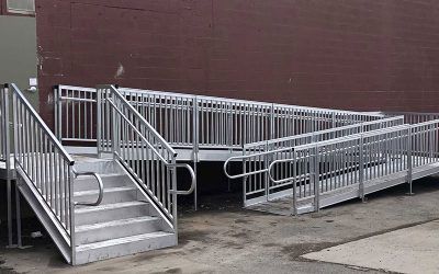 Commercial modular access ramp ♿ 1-866-416-1024