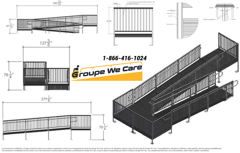 Wheelchair ramp slope - How to calculate it ? ♿ 1-866-416-1024